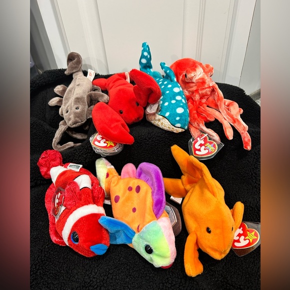 Ty | Other | Ty Sea Animals Jester Lips Goldie Stinger Pinchers ...